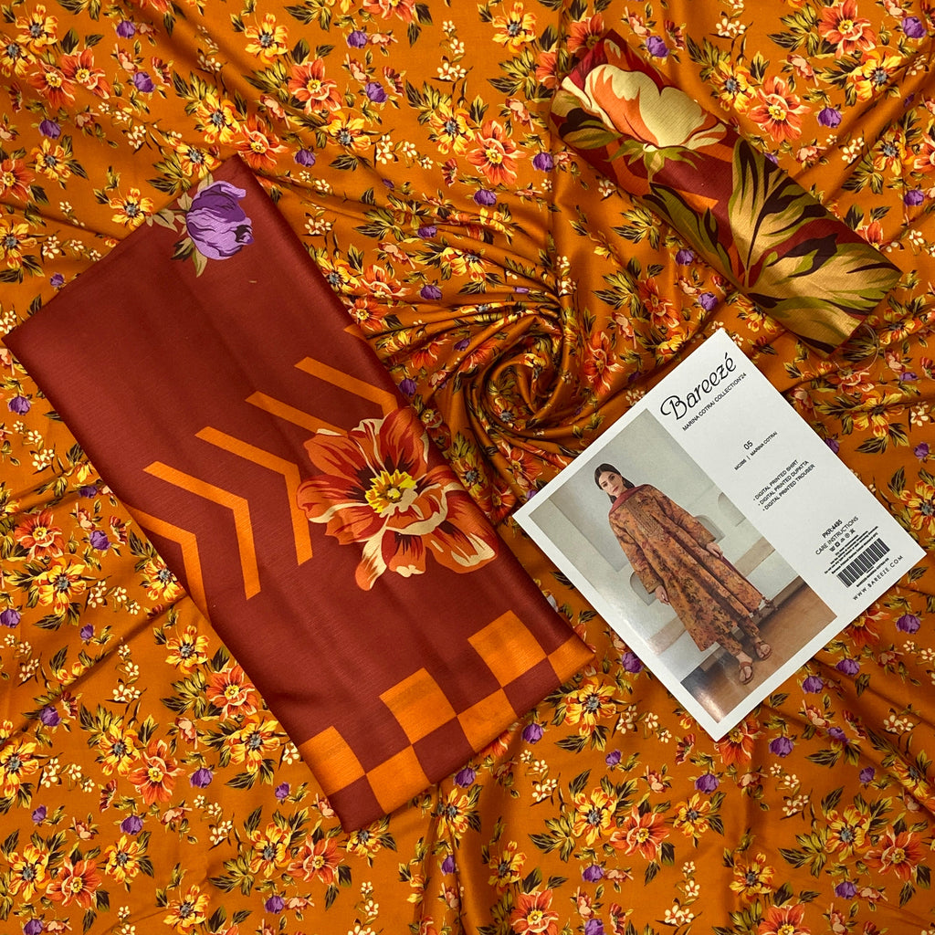 Bareeze Printed Marina Cotrai-3PC – dawooddesigners