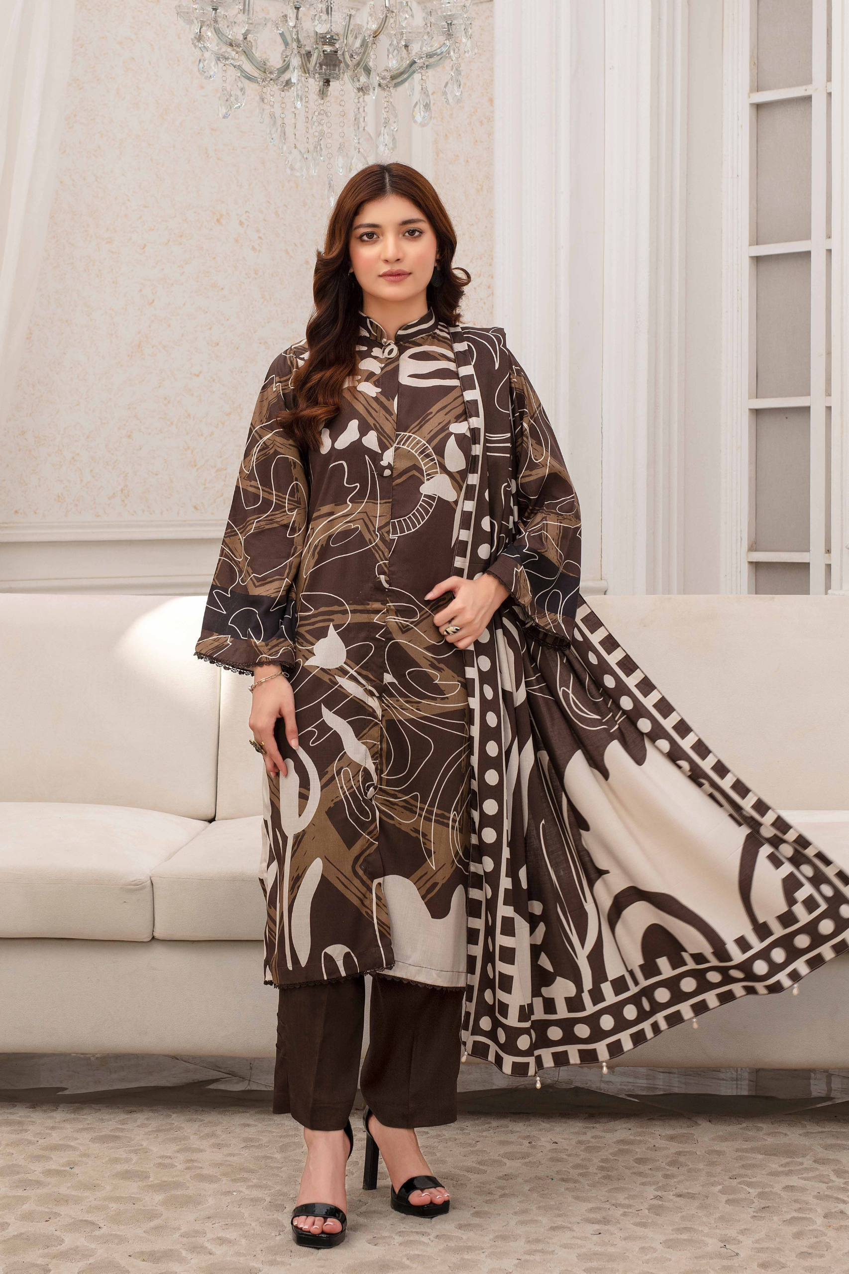 Fabiha By Feroza Digital Printed Linen 3PC – DawoodDesigner