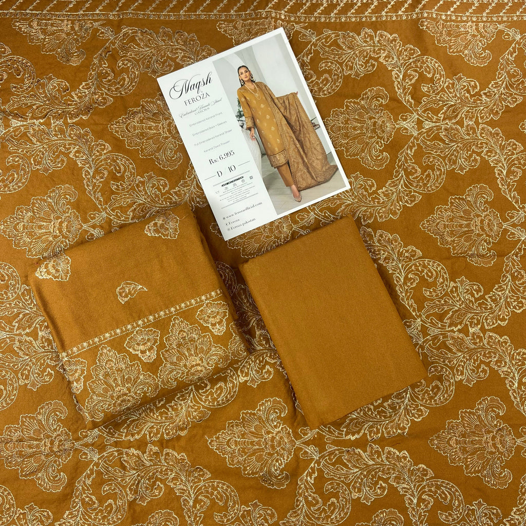 Naqsh By Feroza Emb Karandi-3PC – dawooddesigners